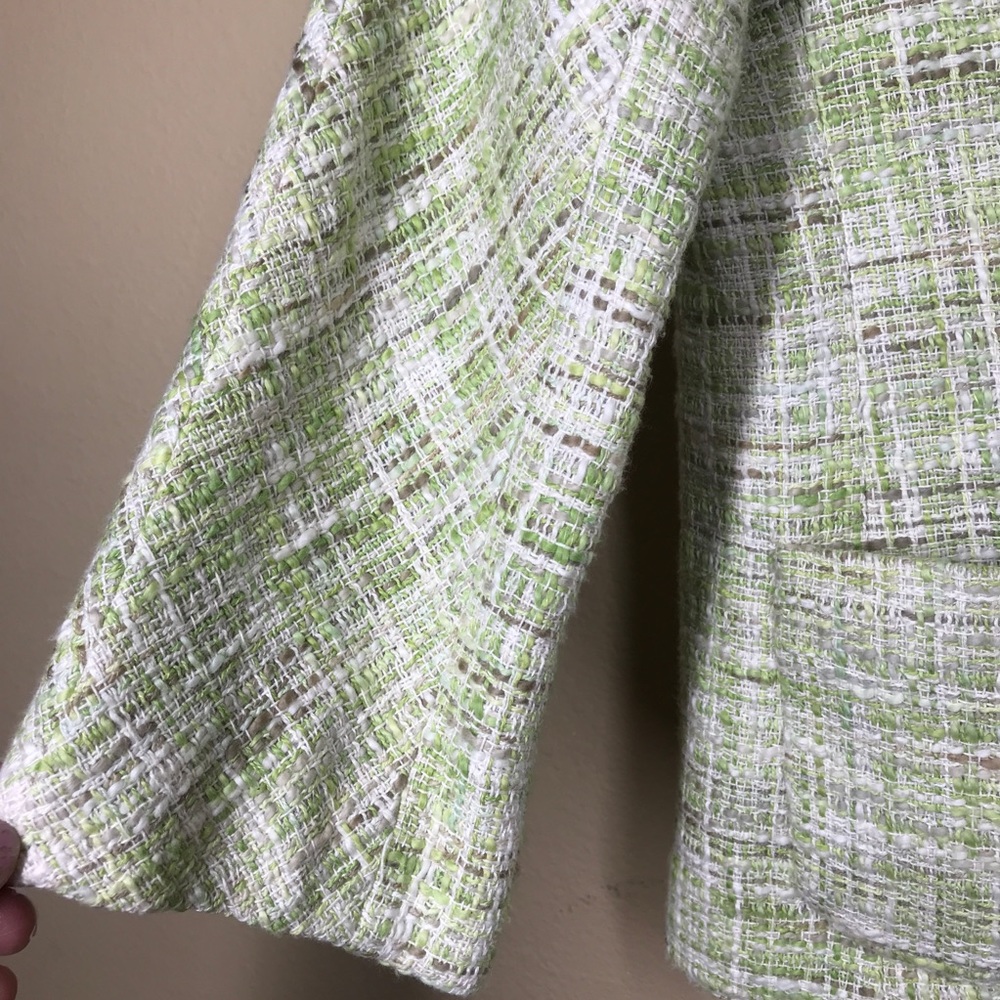 Talbots Tweed Notch Collar Blazer - 2 Petite - Gem